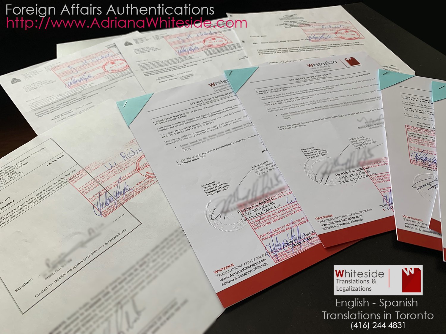 Apostille documents in Ontario - Adriana Whiteside